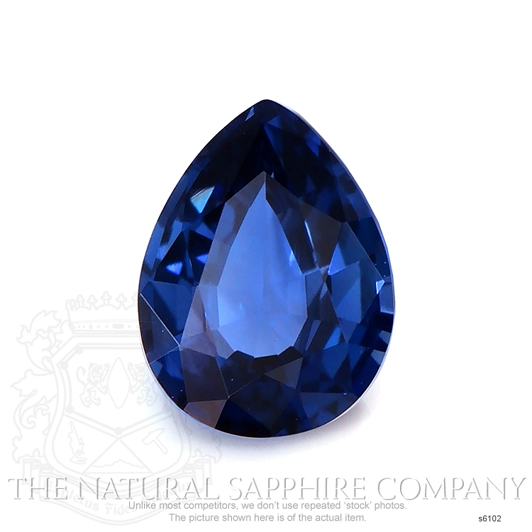 0.54ct Ceylon Sri Lanka Pear Blue Sapphire S6102