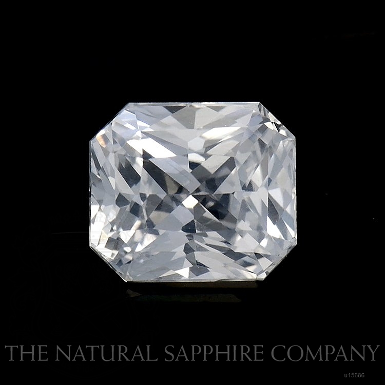 Radiant cut white sapphire store